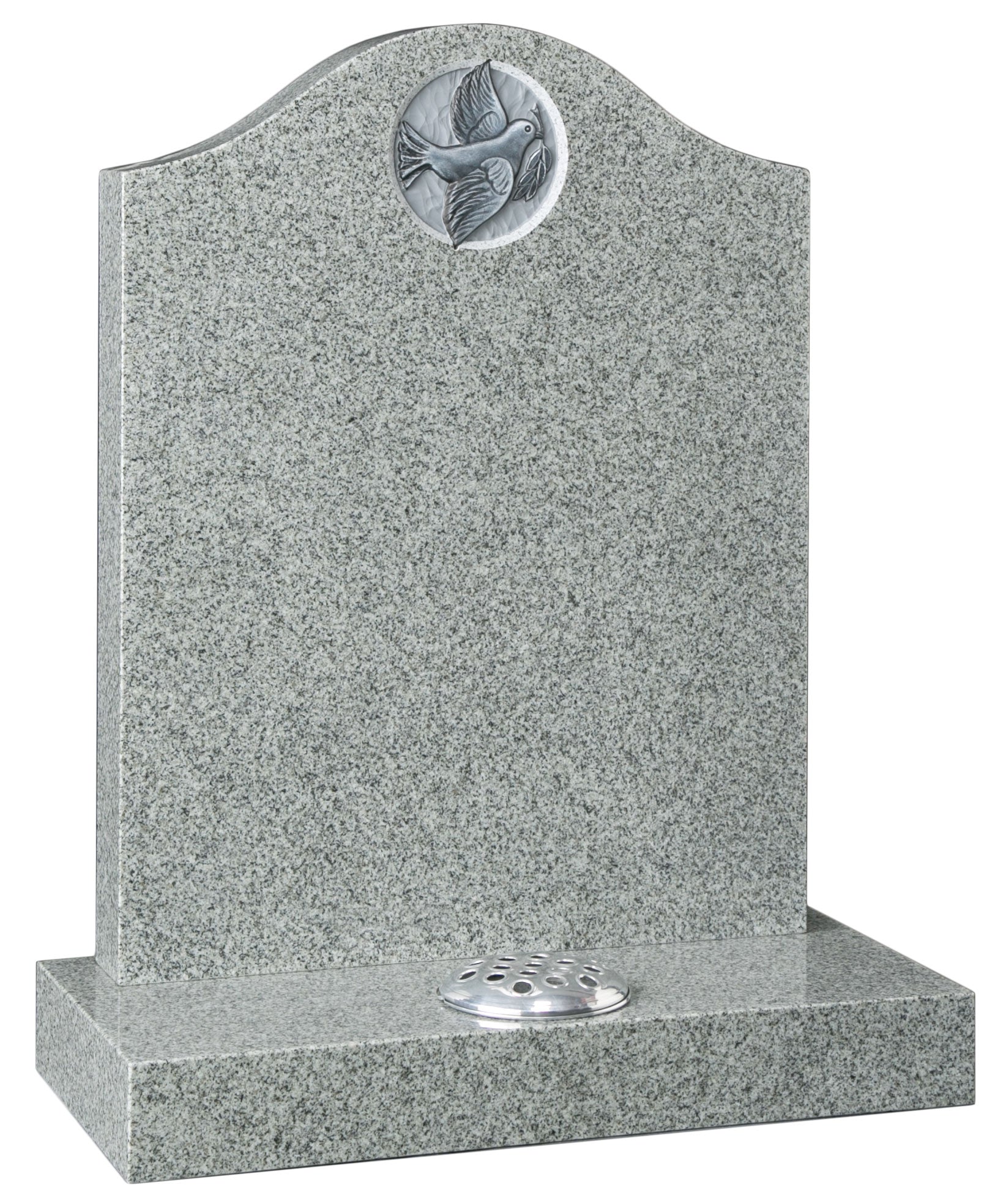 Granite ogee top headstone with dove detail (WG50) – Oxfordshire Memorials