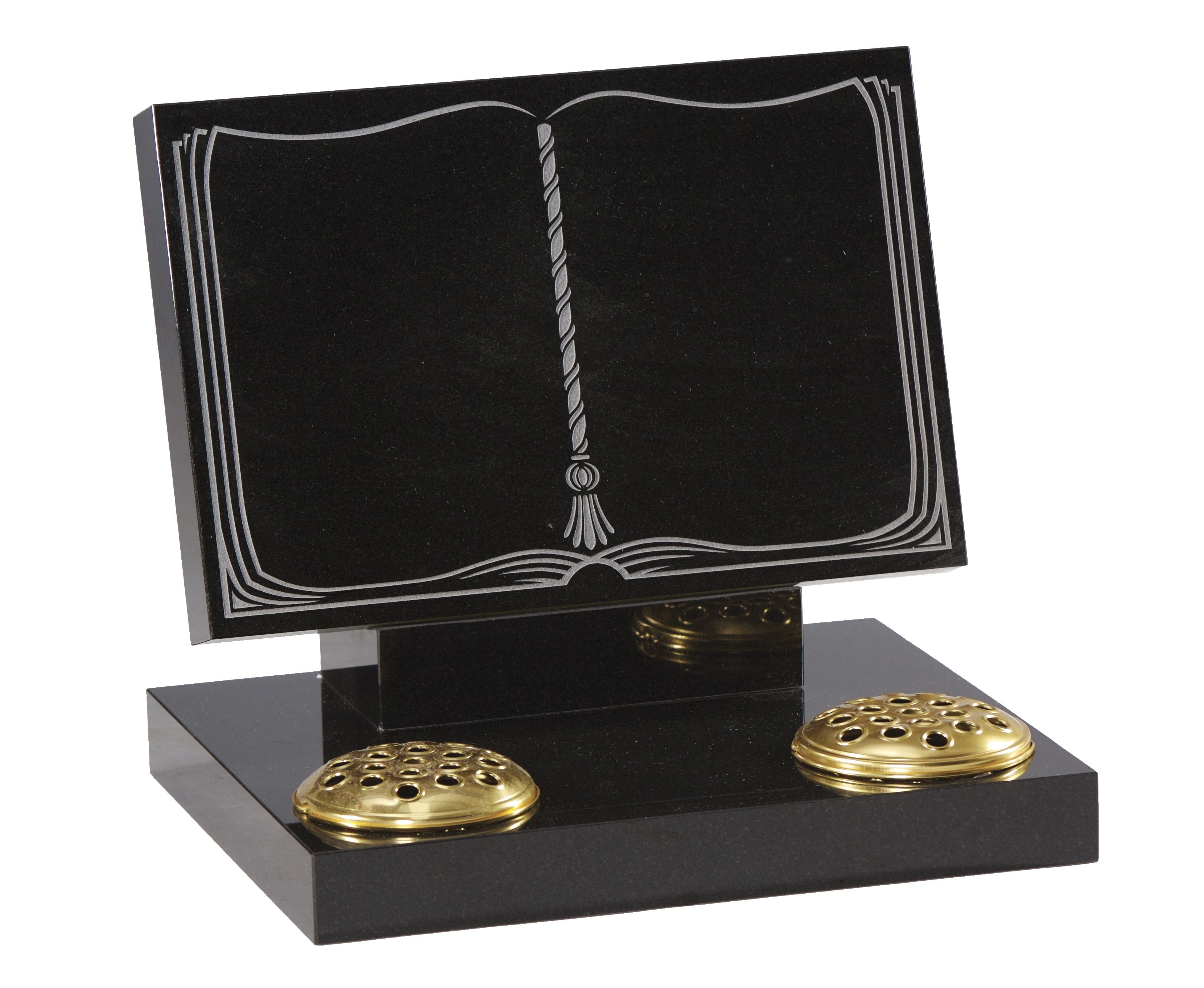 Black Granite simple book set (WG135) – Oxfordshire Memorials
