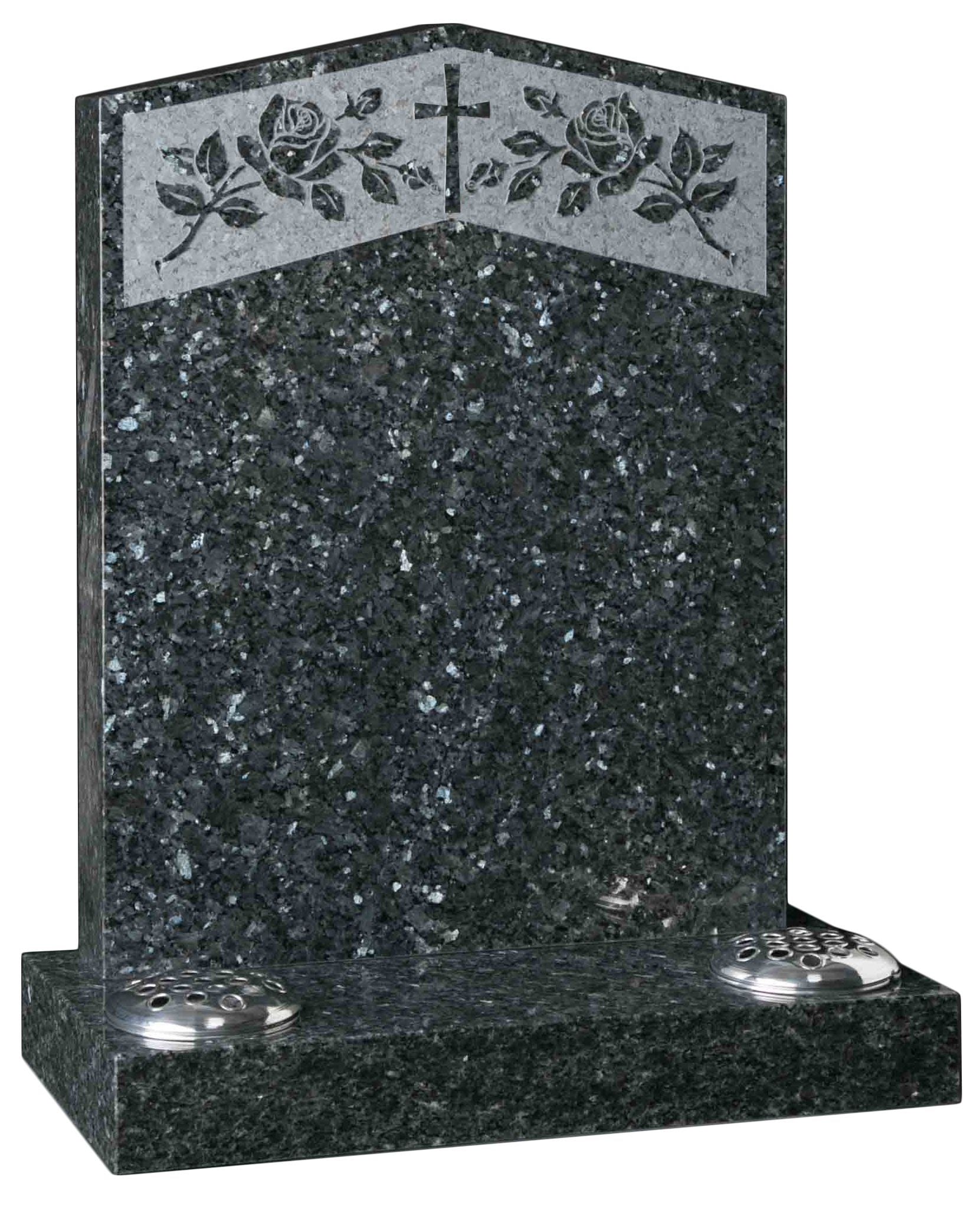 Rose Design Gravestone (WG35) – Oxfordshire Memorials