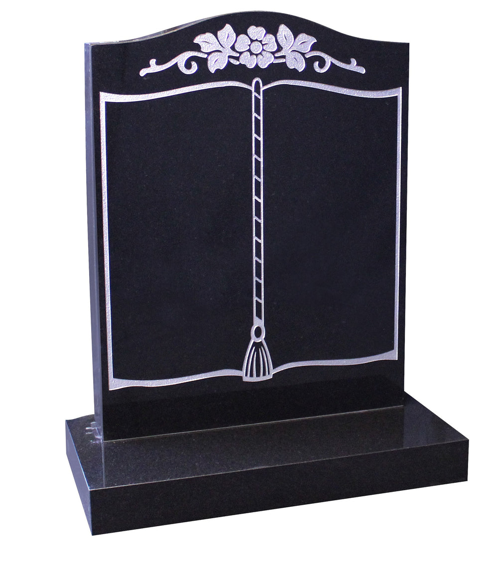 Black Granite Book Design (ET30) – Oxfordshire Memorials